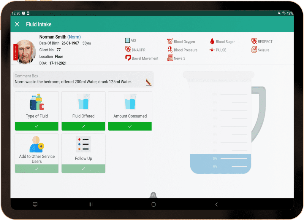 Care Planning App For Tablets | CareVision