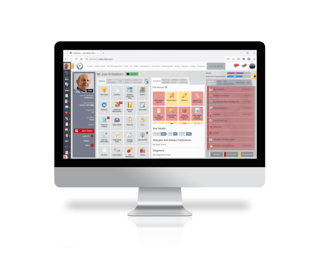 Care Planning App For Windows | CareVision